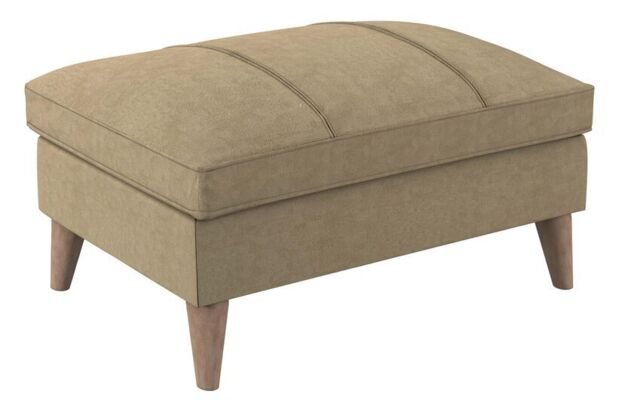 ScS Living Grey Fabric Brodie Standard Footstool by SCS | ufurnish.com