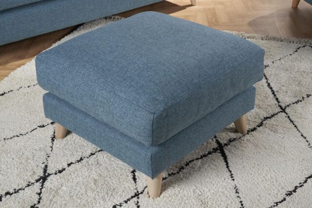 ScS Living Amber Fabric Standard Footstool by SCS | ufurnish.com