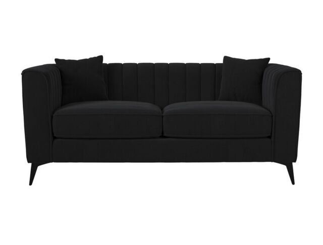 ScS Living Black Margo Fabric 2 Seater Sofa by SCS | ufurnish.com