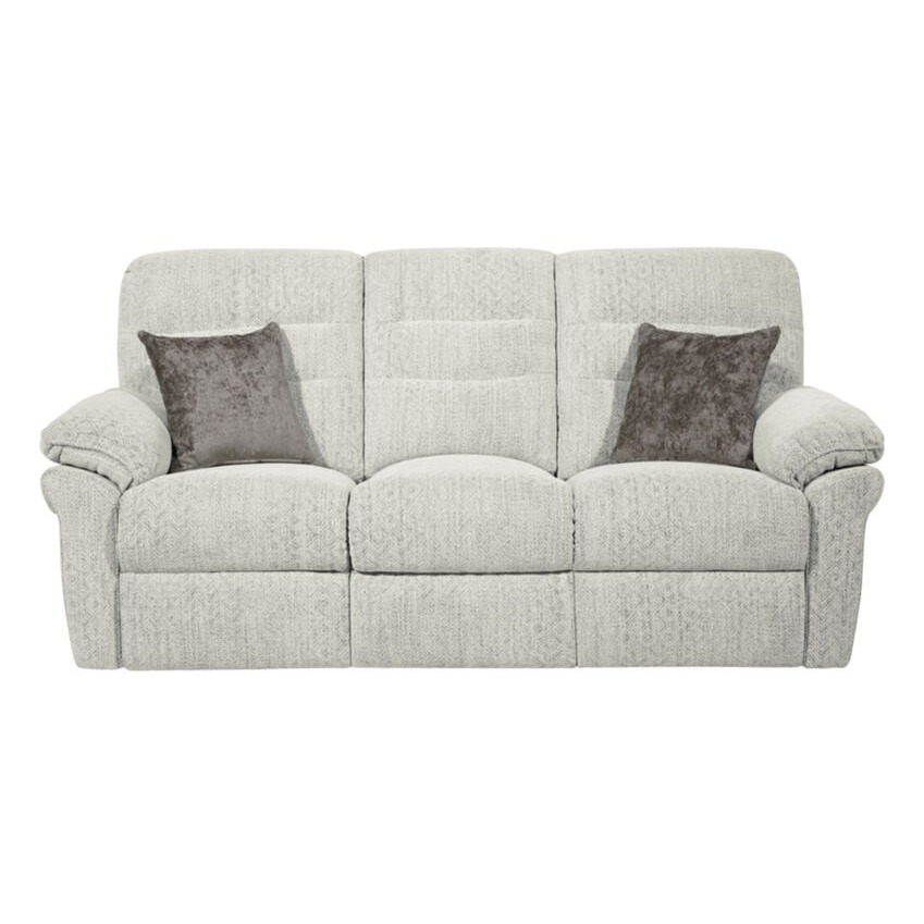 ScS Living Grey Pendle Fabric 3 Seater Static Sofa by SCS | ufurnish.com