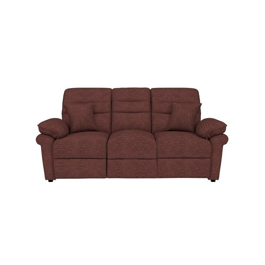 ScS Living Brown Pendle Fabric 3 Seater Static Sofa by SCS | ufurnish.com