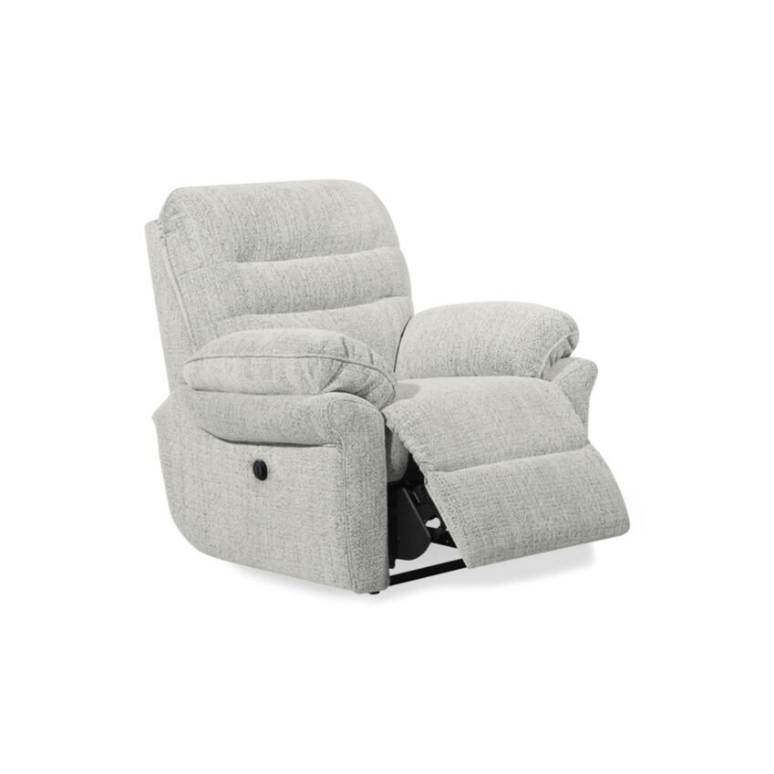 ScS Living Grey Pendle Fabric Power Recliner Chair by SCS | ufurnish.com