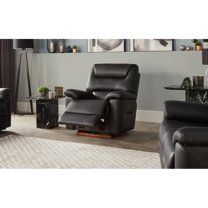 La-Z-Boy Staten Leather Rocker Recliner Chair by SCS | ufurnish.com