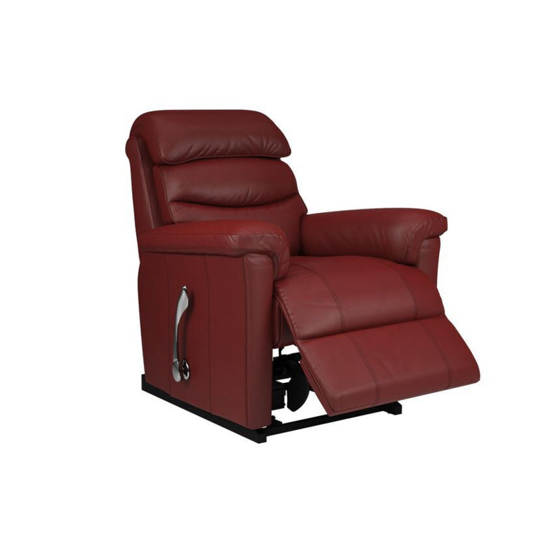 La-Z-Boy Red Tulsa Leather Rocker Recliner Chair by SCS | ufurnish.com