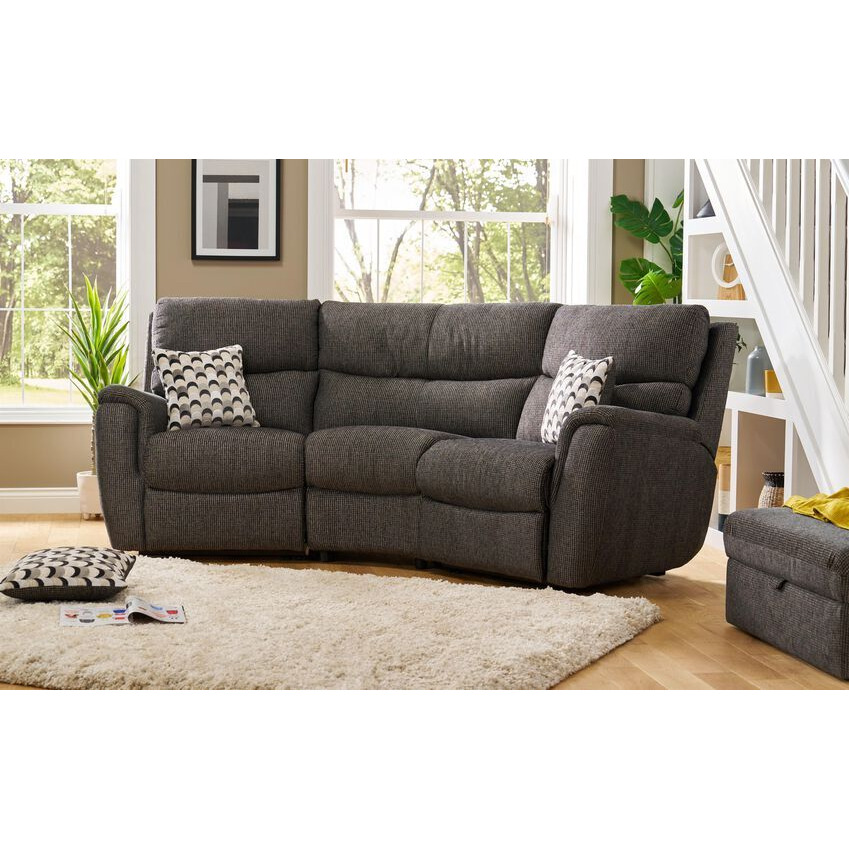 La-Z-Boy Fabric Milwaukee Compact Curve Static Sofa by SCS | ufurnish.com
