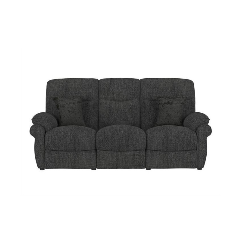 ScS Living Black Kelbrook Fabric 3 Seater Static Sofa by SCS | ufurnish.com