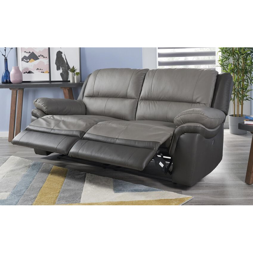 ScS Living Pluto Leather 3 Seater Power Recliner Sofa by SCS | ufurnish.com