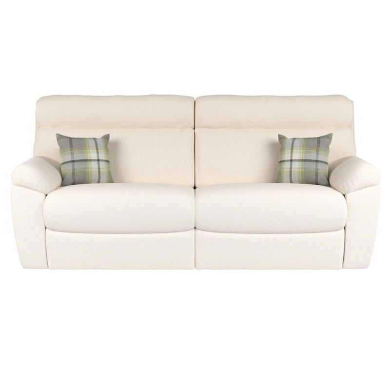 ScS Living Cream Cloud Fabric 3 Seater Static Sofa by SCS | ufurnish.com