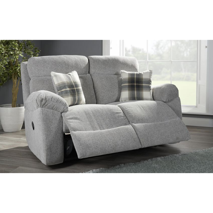 ScS Living Cloud Fabric 2 Seater Manual Recliner Sofa by SCS | ufurnish.com