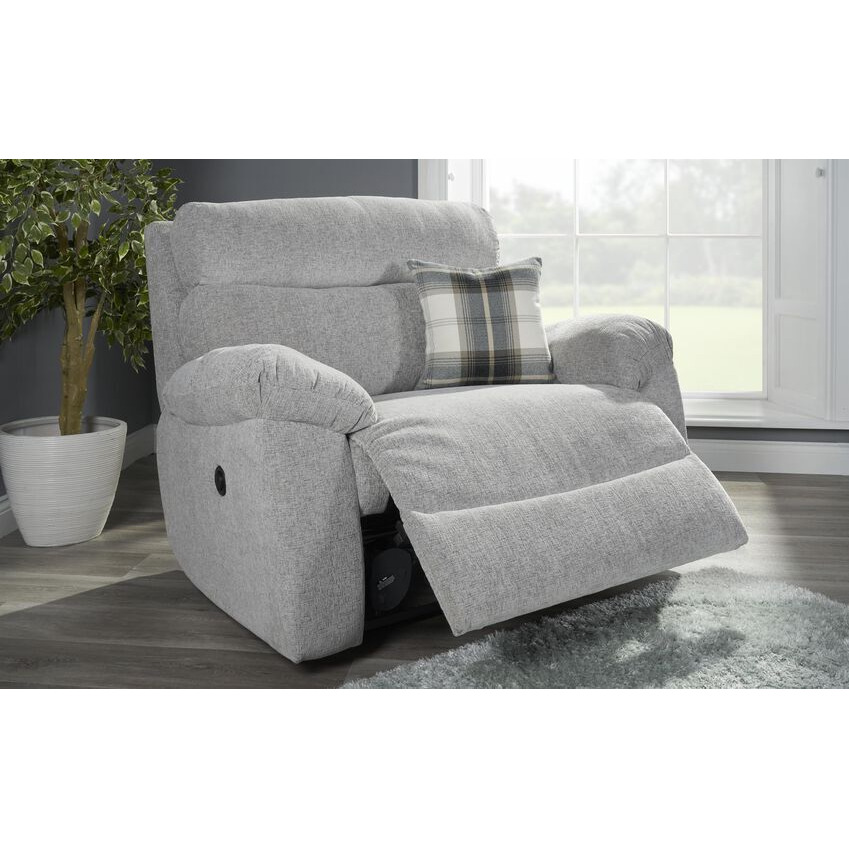 ScS Living Cloud Fabric Love Seat Power Recliner by SCS | ufurnish.com