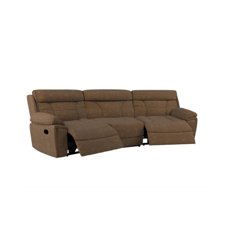 Endurance Nero 4 Seater Curve Manual Recliner Sofa by SCS | ufurnish.com