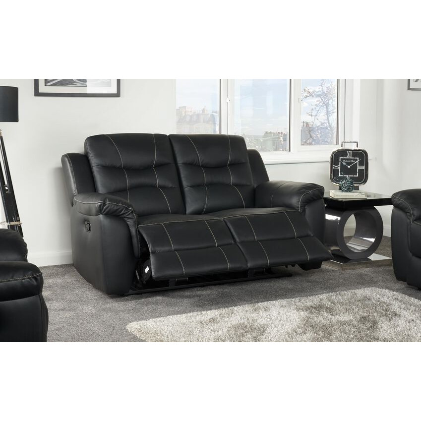 ScS Living Axel Leather 2 Seater Manual Recliner Sofa by SCS | ufurnish.com
