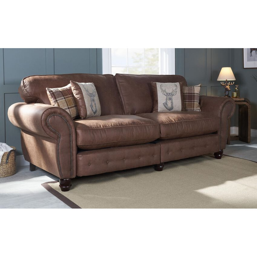 ScS Living County Fabric 4 Seater Split Standard Back Sofa by SCS ...
