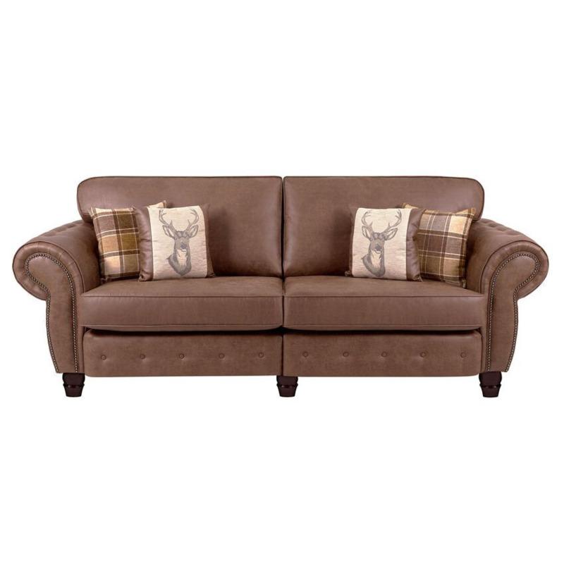 County 4 Seater Sofa - Brown 4 Seater Sofa by SCS | ufurnish.com