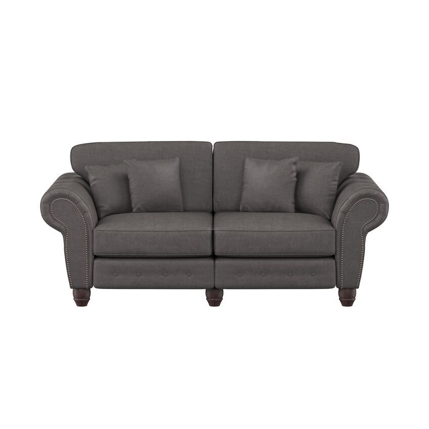 ScS Living Grey County Fabric 3 Seater Split Standard Back Sofa by SCS ...
