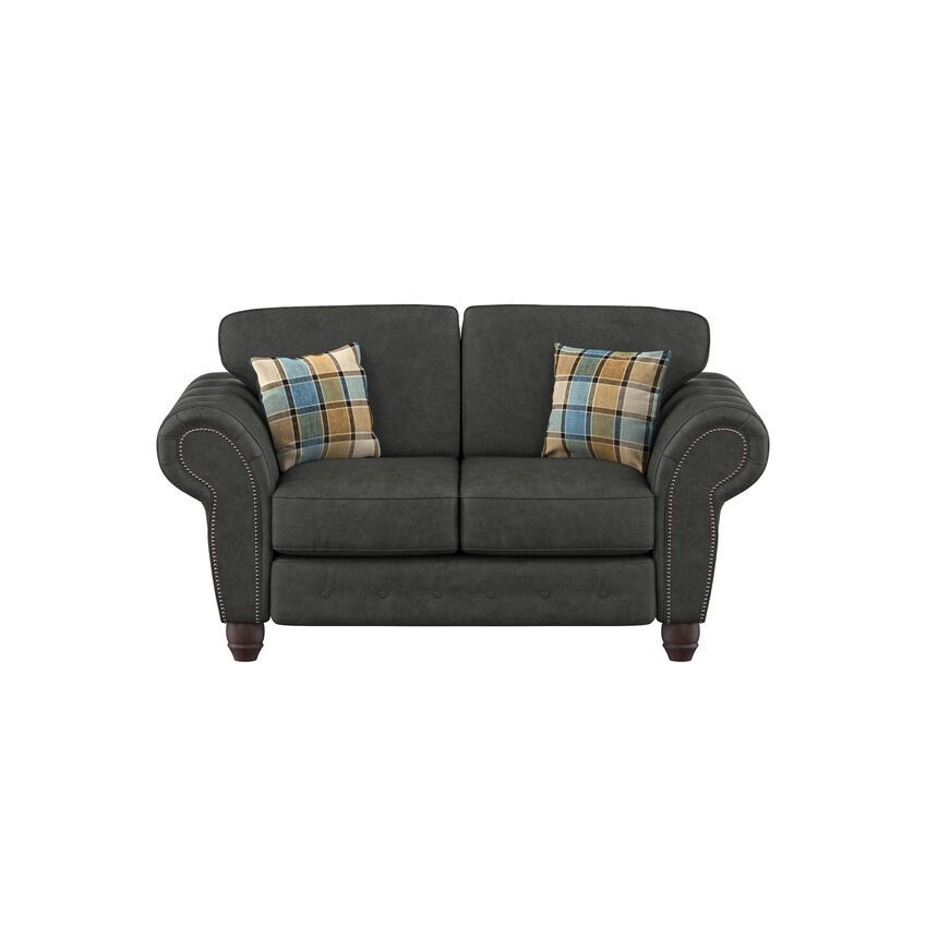 ScS Living Black County Fabric 2 Seater Standard Back Sofa by SCS ...