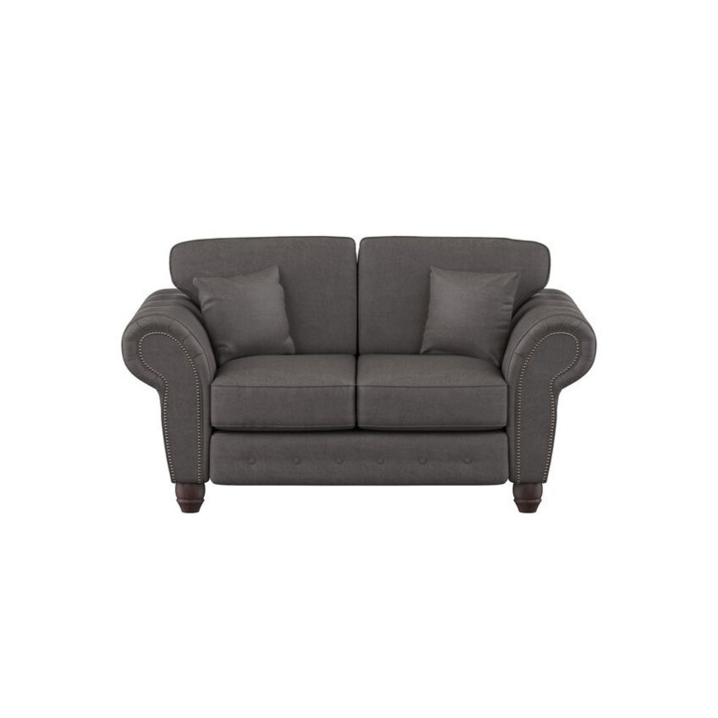 ScS Living Grey County Fabric 2 Seater Standard Back Sofa by SCS ...