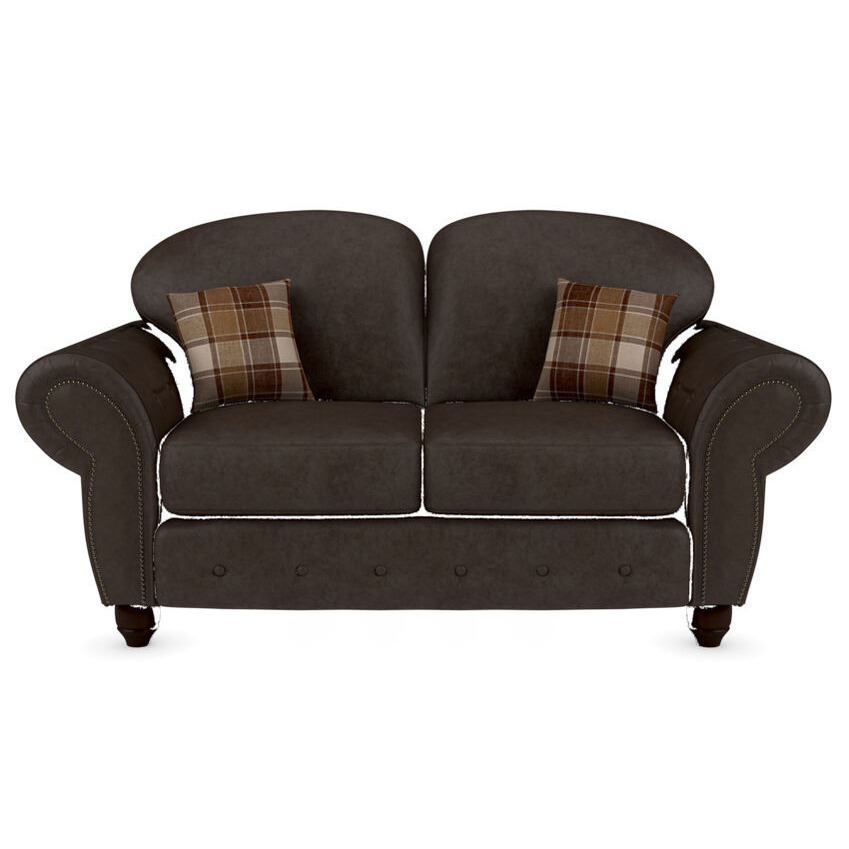 ScS Living Brown County Fabric 2 Seater Standard Back Sofa by SCS ...