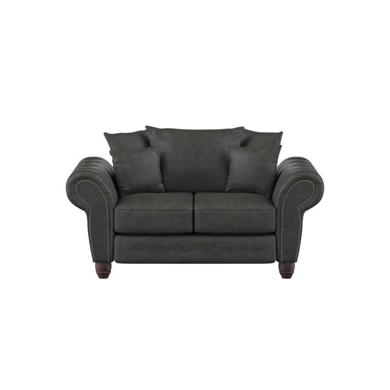ScS Living Black County Fabric 2 Seater Scatter Back Sofa by SCS ...
