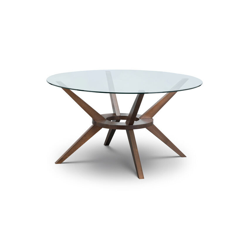 ScS Living Euston 1.4m Glass Round Dining Table by SCS | ufurnish.com