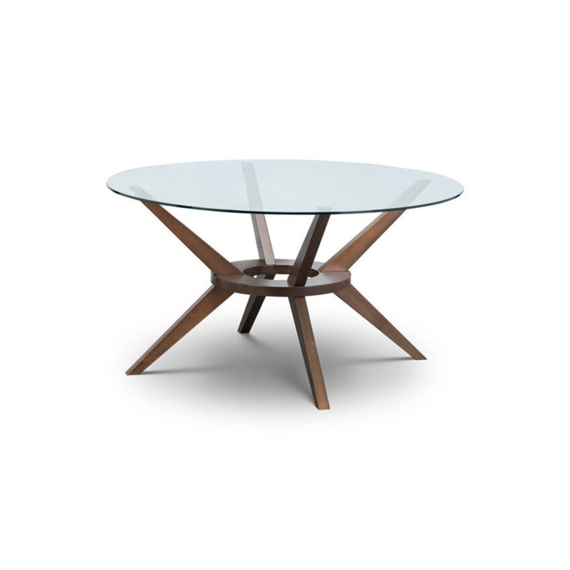 ScS Living Euston 1.4m Glass Round Dining Table by SCS | ufurnish.com