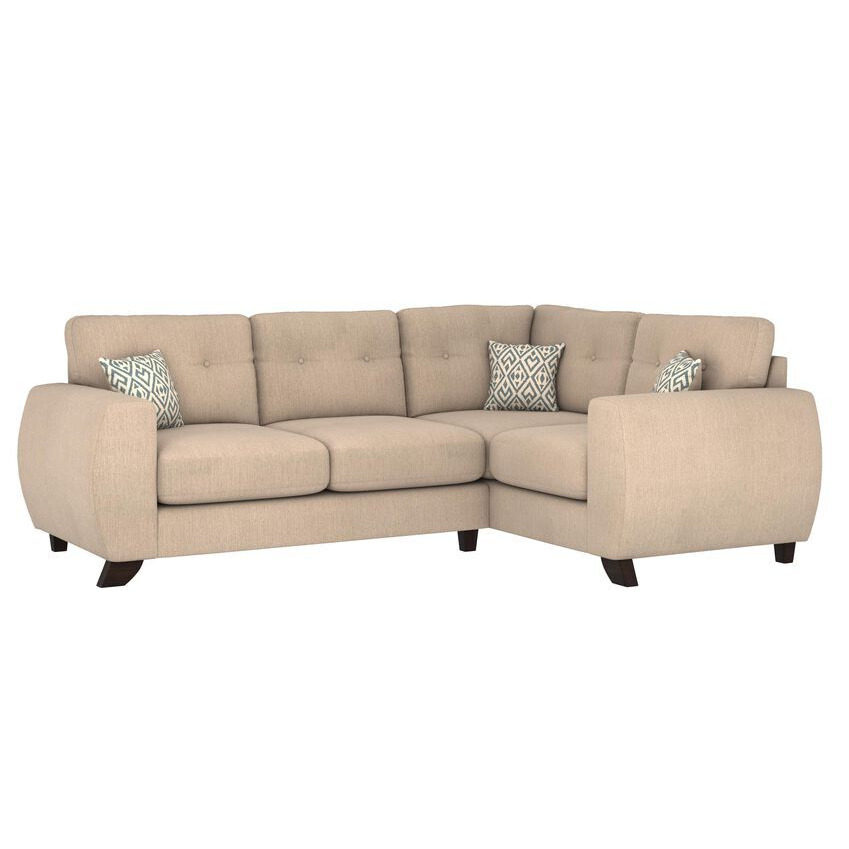 ScS Living Cream Aspen Fabric 2 Corner 1 Standard Back Sofa by SCS ...