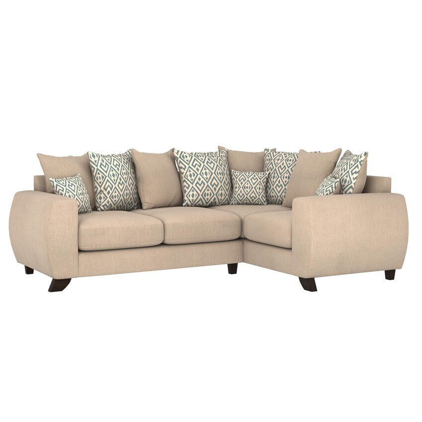 ScS Living Cream Aspen Fabric 2 Corner 1 Scatter Back Sofa by SCS ...