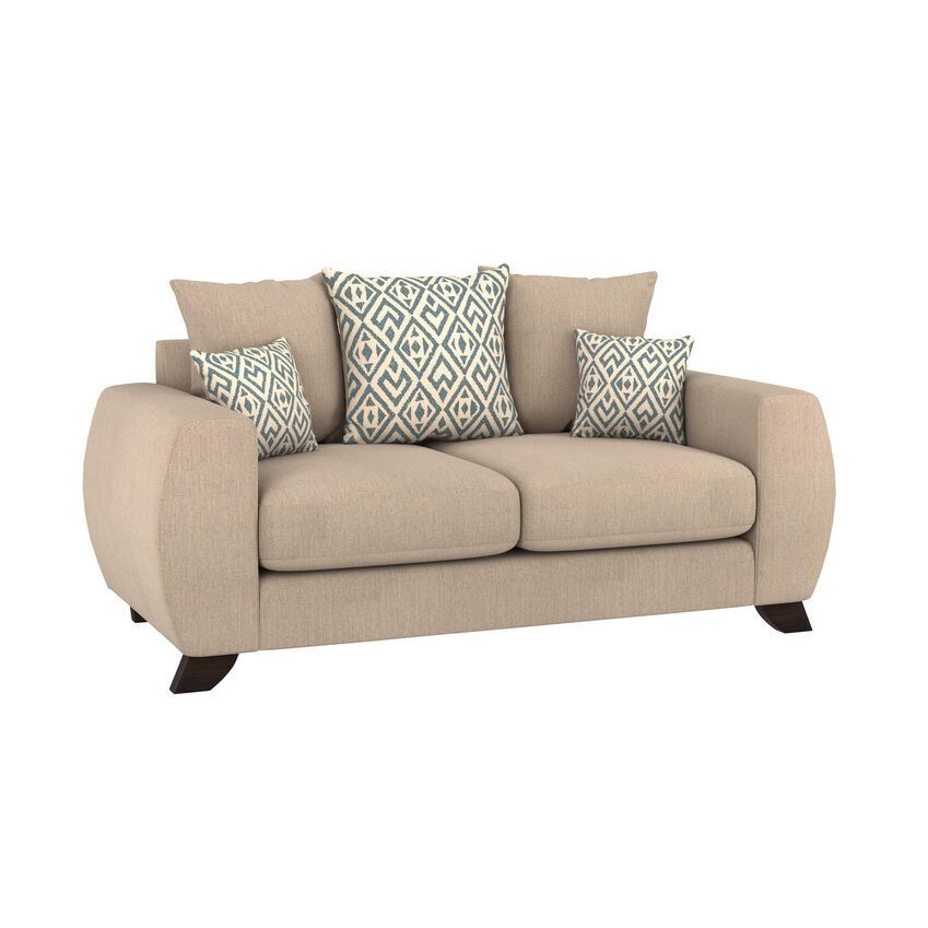 ScS Living Cream Aspen Fabric 2 Seater Scatter Back Sofa by SCS ...