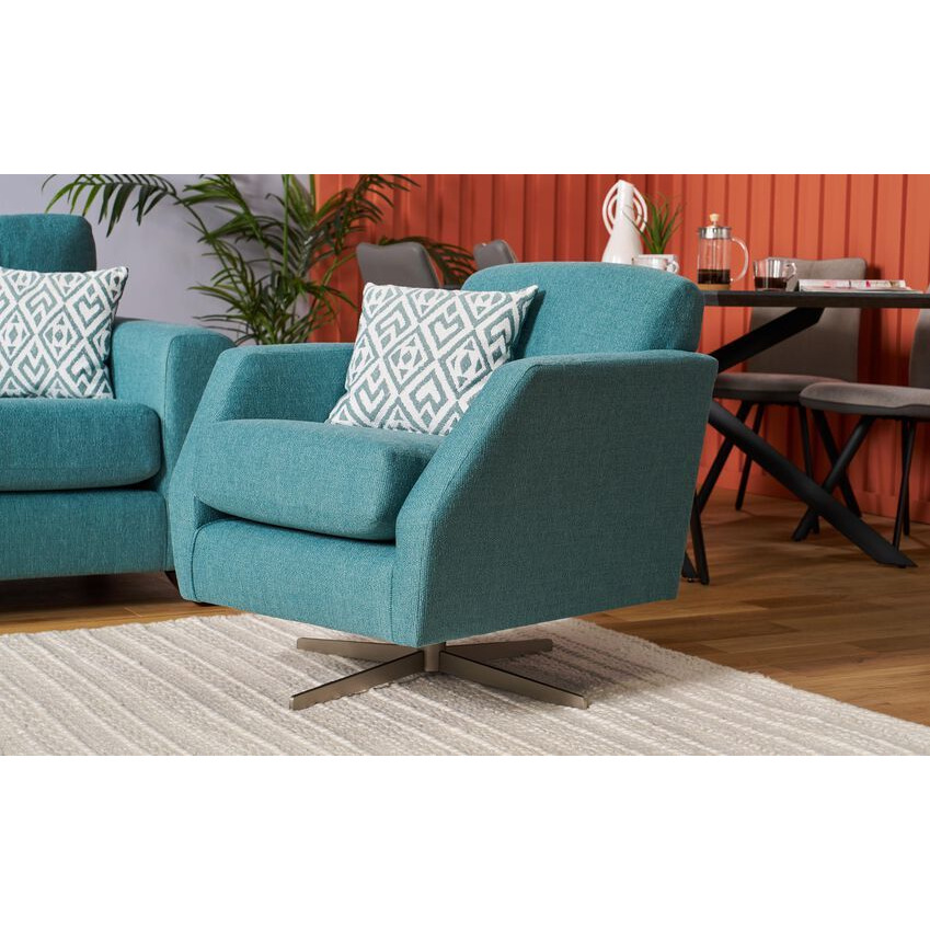 ScS Living Aspen Fabric Swivel Chair by SCS | ufurnish.com