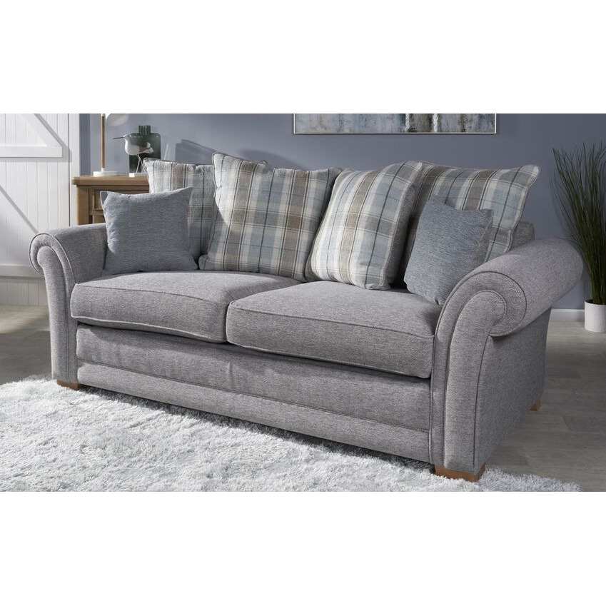 Inspire Roseland Fabric 3 Seater Scatter Back Sofa by SCS | ufurnish.com