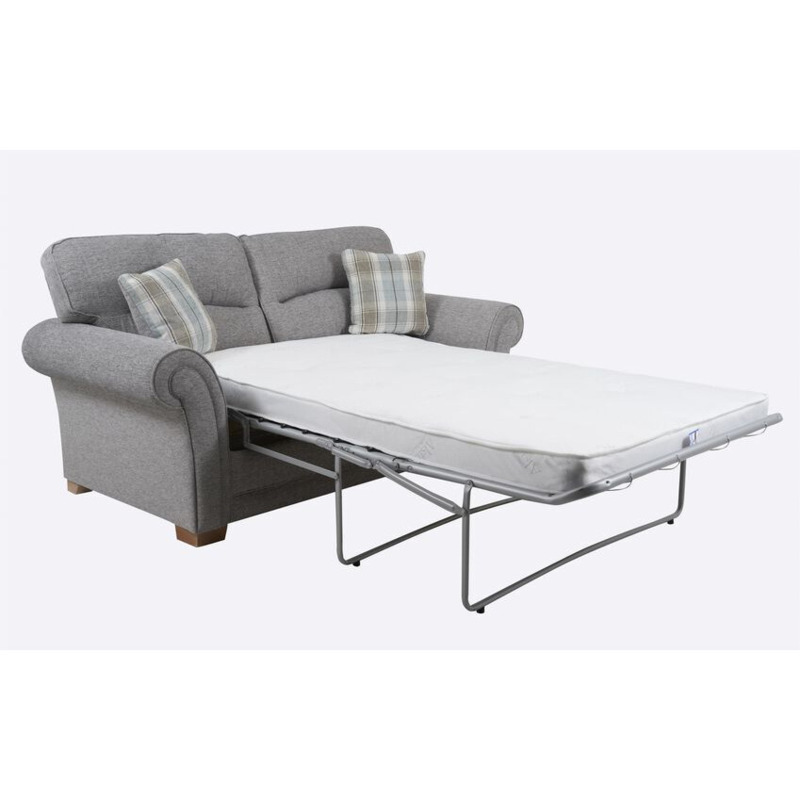 Inspire Grey Roseland Fabric 2 Seater Pocket Sprung Standard Back Sofa ...