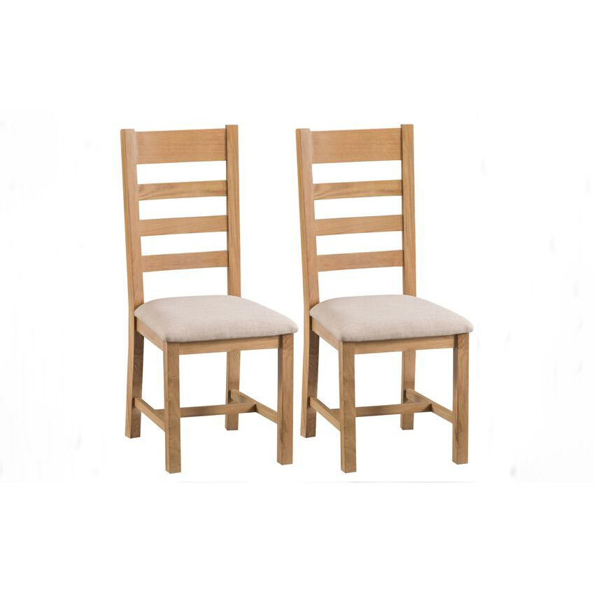ScS Living Cruz Pair of Ladder Back Dining Chairs by SCS | ufurnish.com