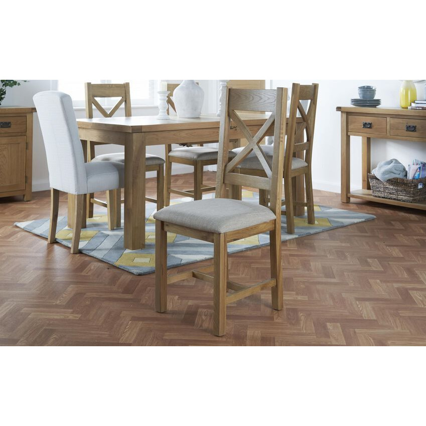 ScS Living Cruz Pair of Cross Back Dining Chairs by SCS | ufurnish.com