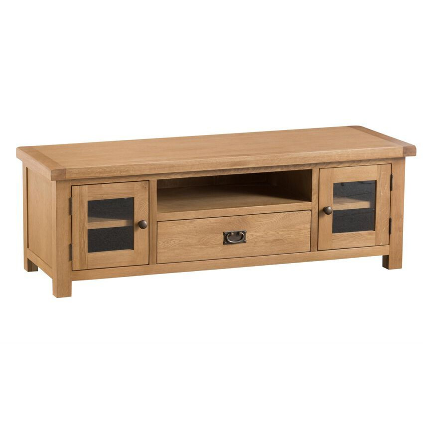 Cruz Large TV Unit with Glazed Doors by SCS | ufurnish.com