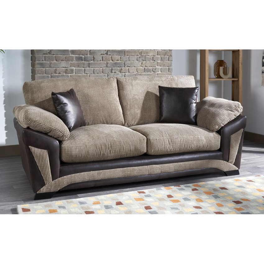ScS Living Heidi Fabric 3 Seater Sofa Standard Back by SCS | ufurnish.com