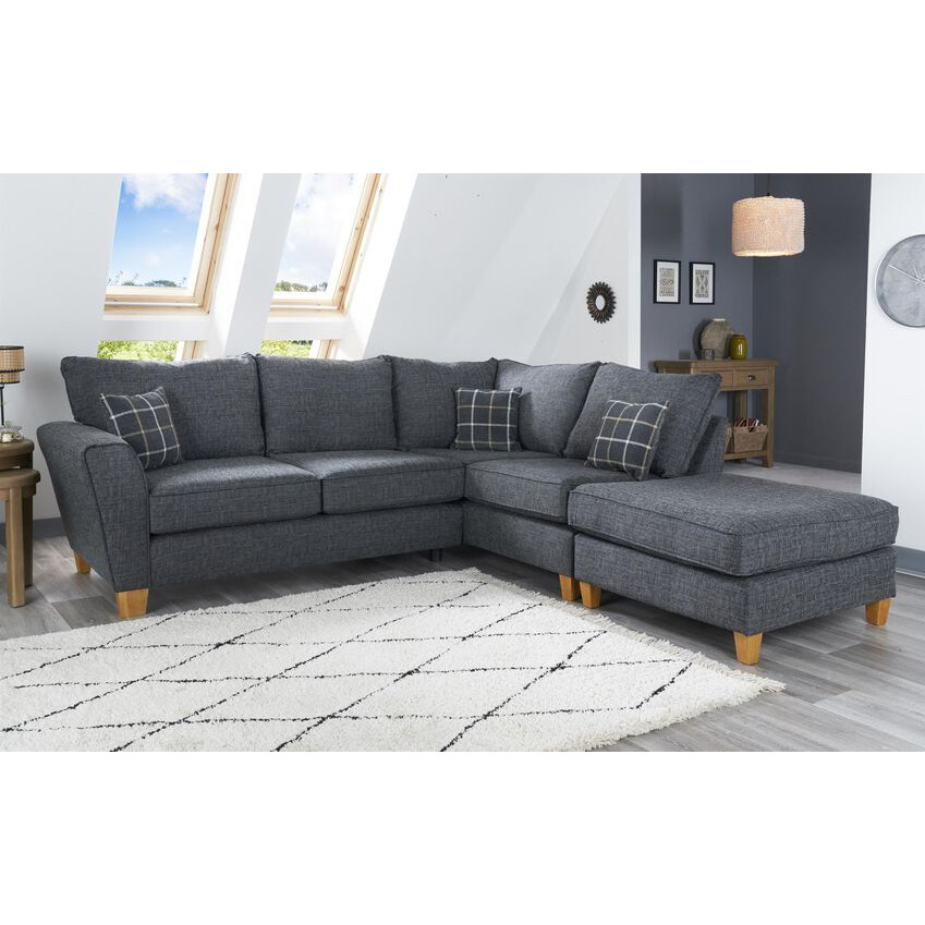 ScS Living Theo Fabric 2 Corner 1 Right Hand Facing Chaise Standard ...