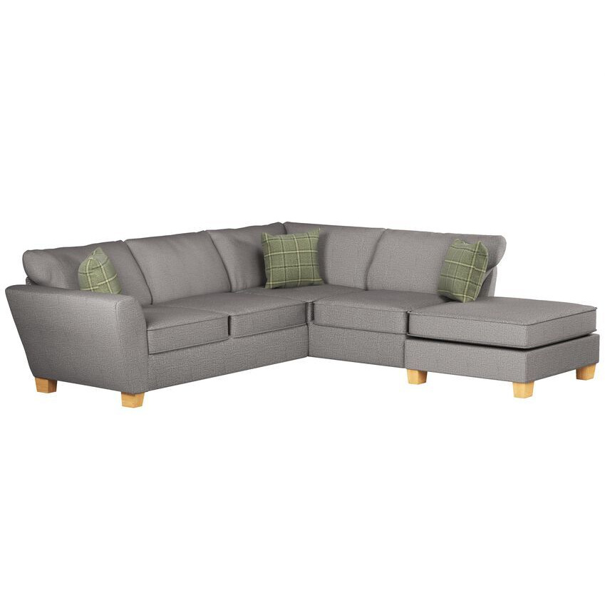 ScS Living Grey Theo Fabric 2 Corner 1 Right Hand Facing Chaise ...