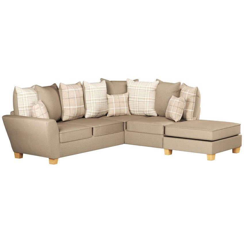 ScS Living Cream Theo Fabric 2 Corner 1 Right Hand Facing Chaise ...