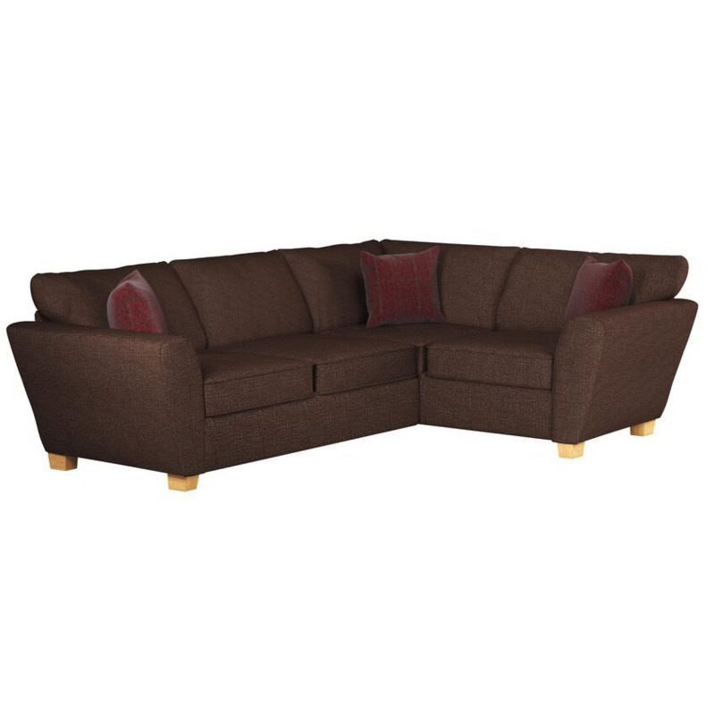 ScS Living Brown Theo Fabric 2 Corner 1 Standard Back Sofa by SCS ...