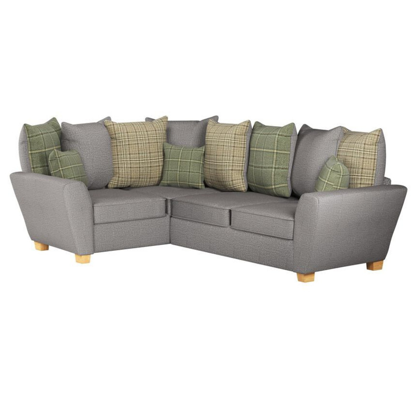 ScS Living Grey Theo Fabric 1 Corner 2 Scatter Back Sofa by SCS ...