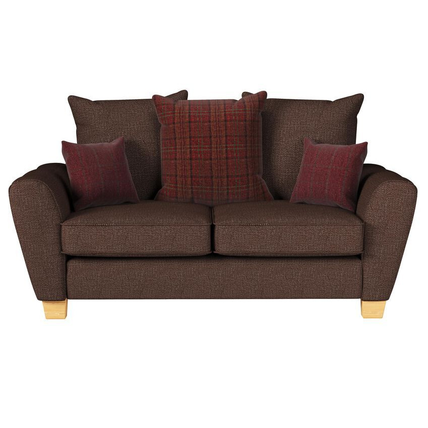 ScS Living Brown Theo Fabric 2 Seater Scatter Back Sofa by SCS ...