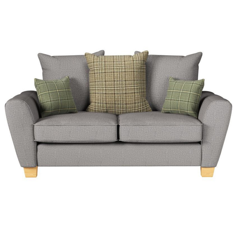 ScS Living Grey Theo Fabric 2 Seater Scatter Back Sofa by SCS ...