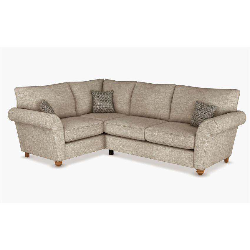 ScS Living Cream Aurora Fabric 1 Corner 2 Standard Back Sofa by SCS ...