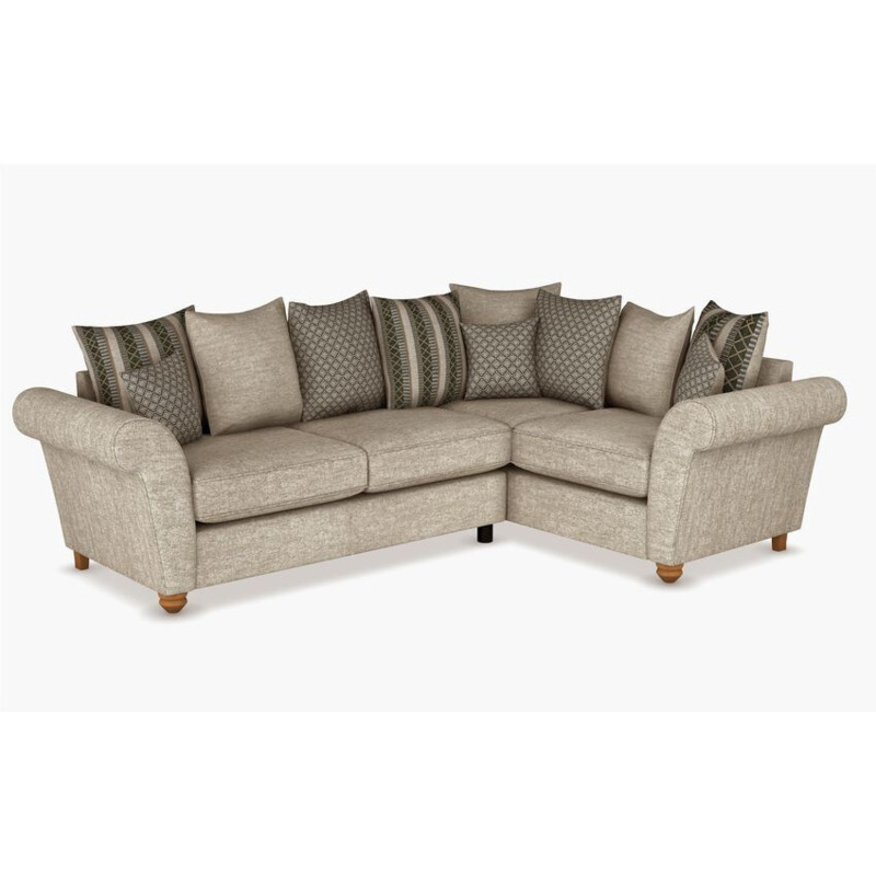 ScS Living Cream Aurora Fabric 2 Corner 1 Scatter Back Sofa by SCS ...