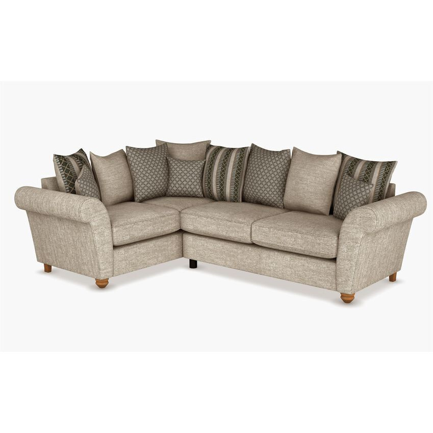 ScS Living Cream Aurora Fabric 1 Corner 2 Scatter Back Sofa by SCS ...