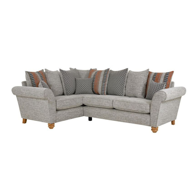 ScS Living Grey Aurora Fabric 1 Corner 2 Scatter Back Sofa by SCS ...
