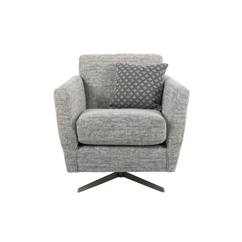 ScS Living Aurora Fabric Plain Low Swivel Chair by SCS | ufurnish.com