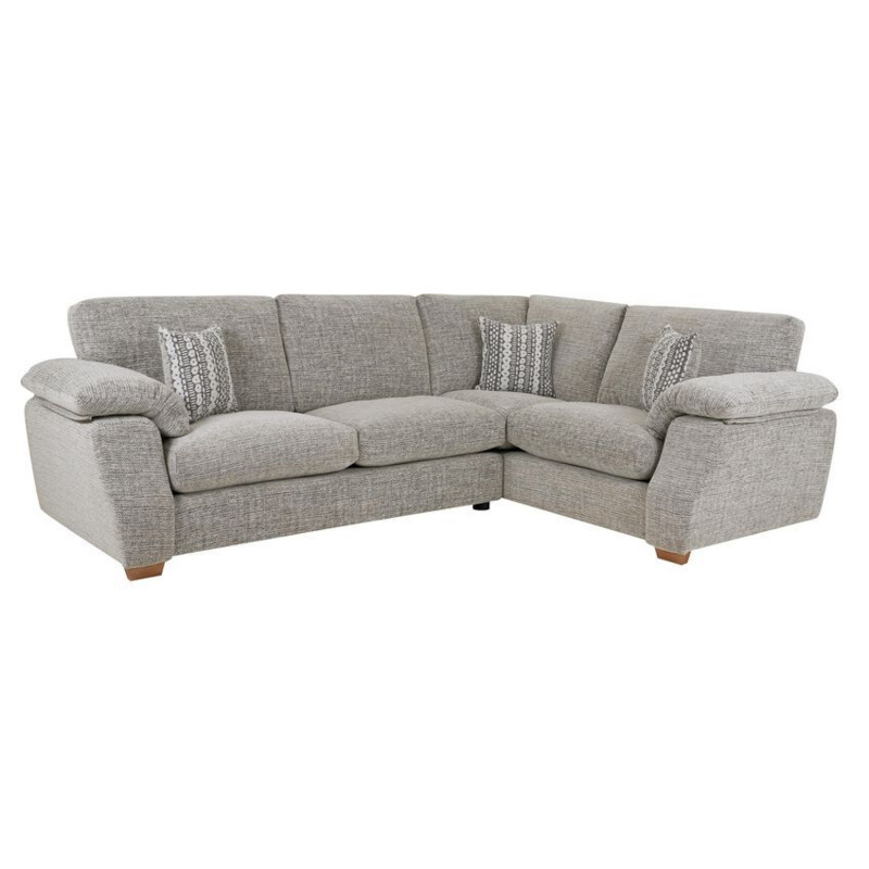 Whisper Grey Corner Sofa - Grey Corner Sofa by SCS | ufurnish.com