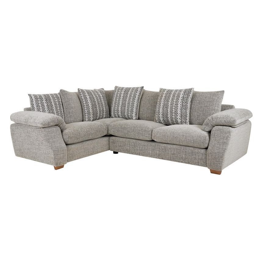 ScS Living Grey Whisper Fabric 1 Corner 2 Scatter Back Sofa by SCS ...