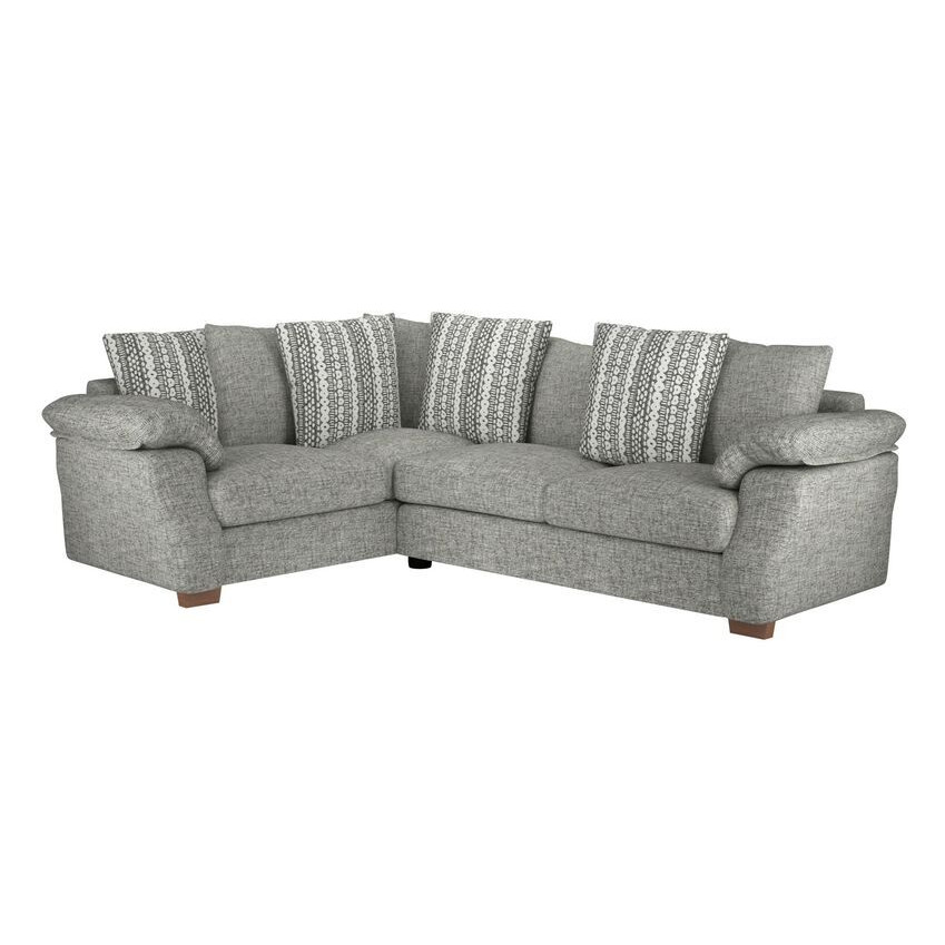 ScS Living Grey Whisper Fabric 1 Corner 2 Scatter Back Sofa by SCS ...